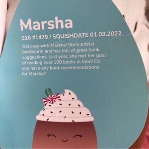 Squishmallows | Toys | Squishmallows Marsha 6 Peppermint Latte | Poshmark